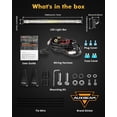 6 Modes Amber White Series, 42 Inch 240W Curved LED Light Bar, Strobe ...