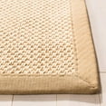 SAFAVIEH Natural Fiber Jovana Border Seagrass Area Rug, Maize/Linen, 8 ...