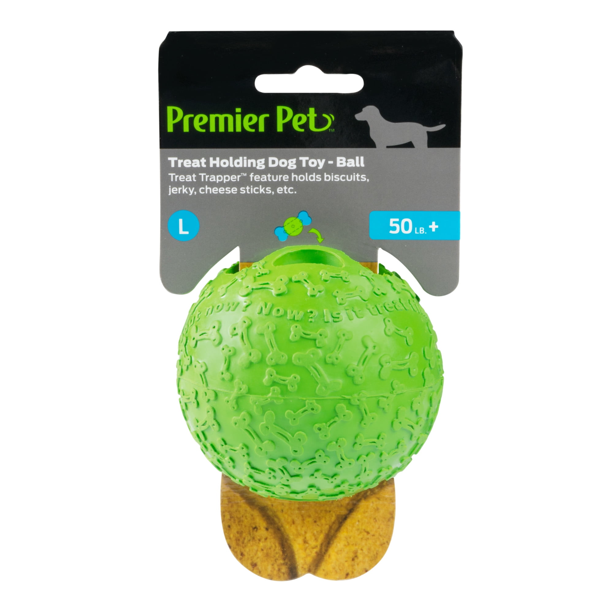 Premier Pet Treat Holding Dog Toy - Treat-Dispensing Ball - Walmart.com