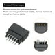 Card Edge Connector Black Socket Straight Connection 10 Pin 2.54mm ...