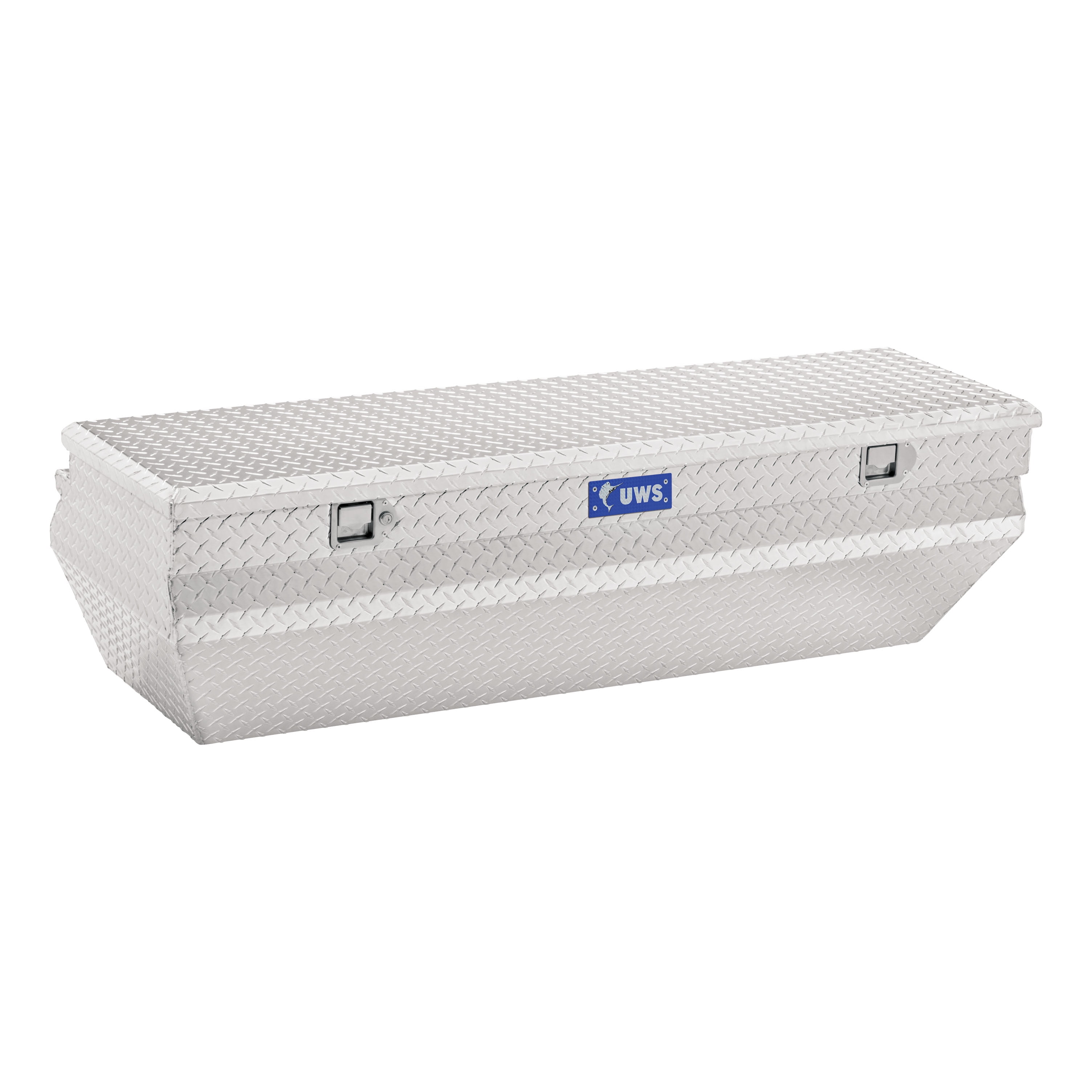 UWS EC20371 62-Inch Heavy-Wall Aluminum Wedge Angled Truck Storage Box ...