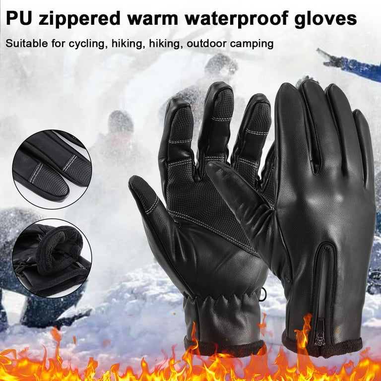 Thermal Winter Gloves for Men Women Waterproof Touch Screen Anti Slip S Size Walmart