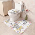 Easter Bunny Easter Eggs Shower Curtain Floor Mat 4-piece Set - Home ...