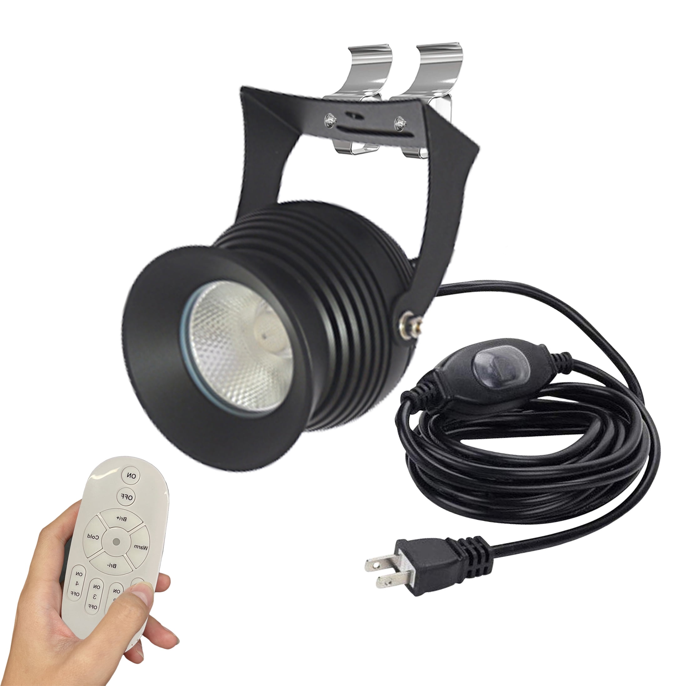 Kiven LED Indoor/Outdoor Waterproof Spotlight with Vinly Siding Hooks ...