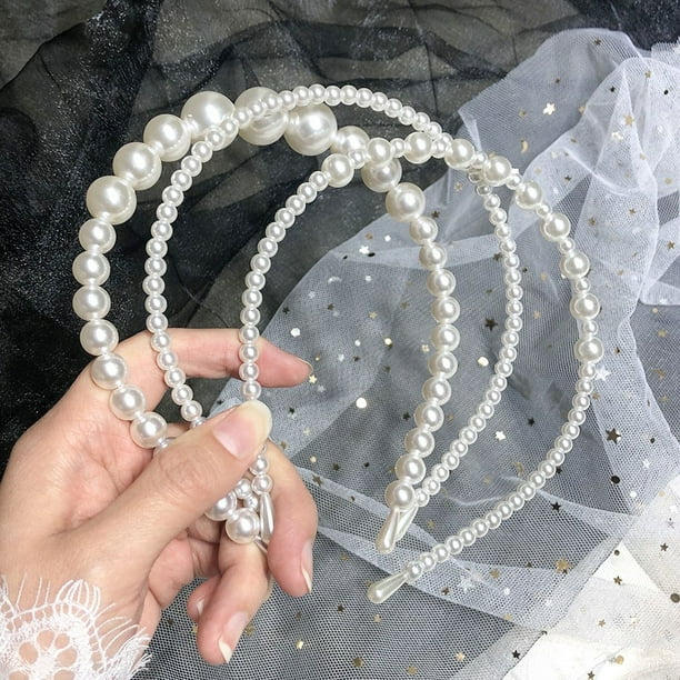 Tiara para Mujeres y Niñas con Perlas y Flores de Cristal Accesorios ...