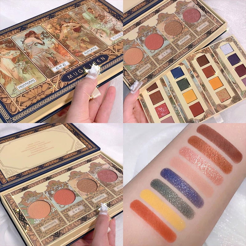 Buy ZMHIXM 20 Colors Renaissance Vintage Eyeshadow Palette Waterproof ...