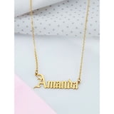 Personalized Sterling Silver or 14K Gold Plated Sterling Silver "Amanda ...