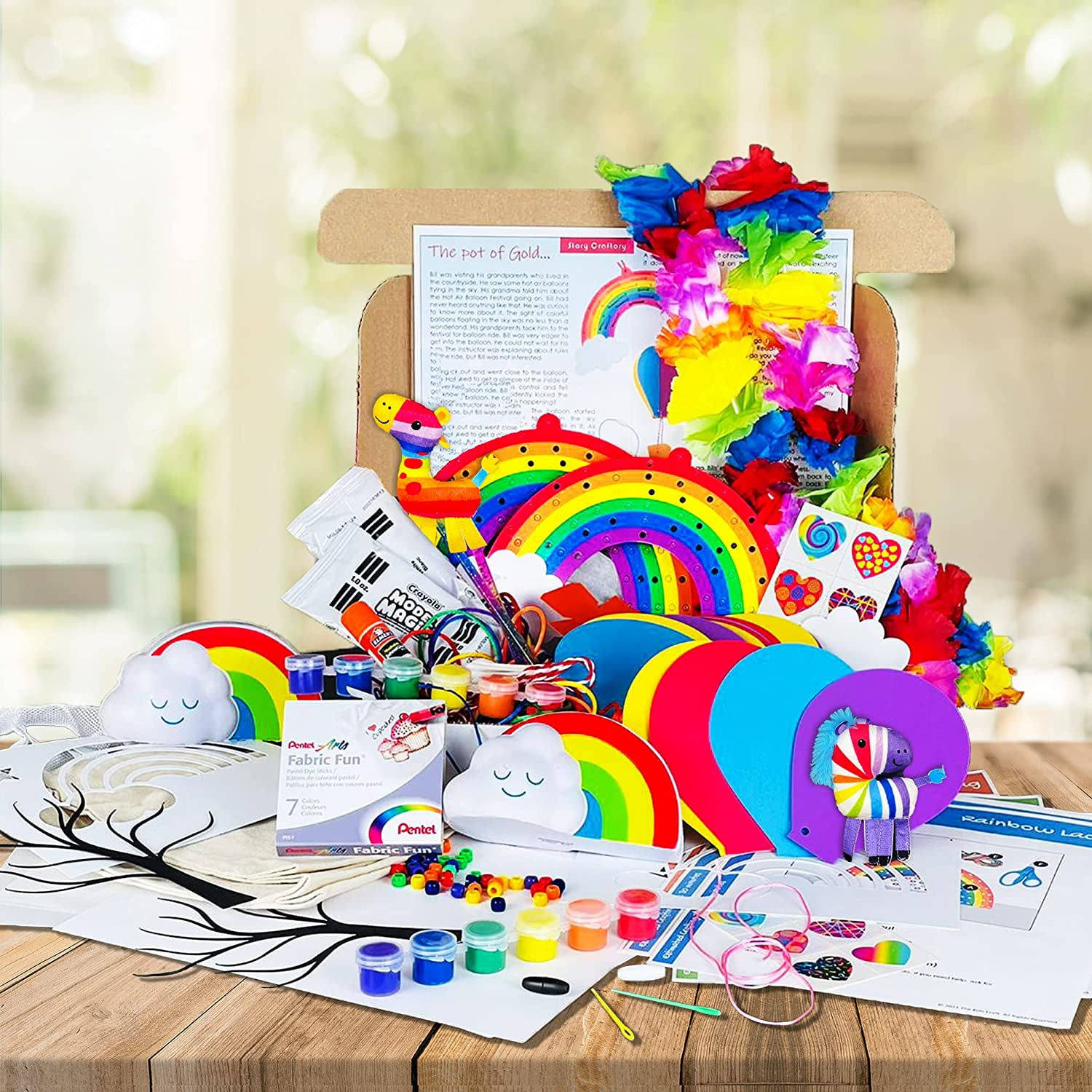 The Kids Craft, Cherish The Rainbow DIY Crafts Box for Kids (5 Crafts ...