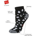 Hanes Originals Ultimate Women's 6-Pack, Ankle-Black Animal Print/White ...