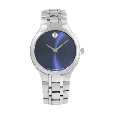 Movado Collection Series 800 Blue Dial Mens S/Steel Swiss Made Watch ...