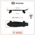 WHOME Cruiser Skateboards - 22 Inch Skate Board for Adults/Kids ...