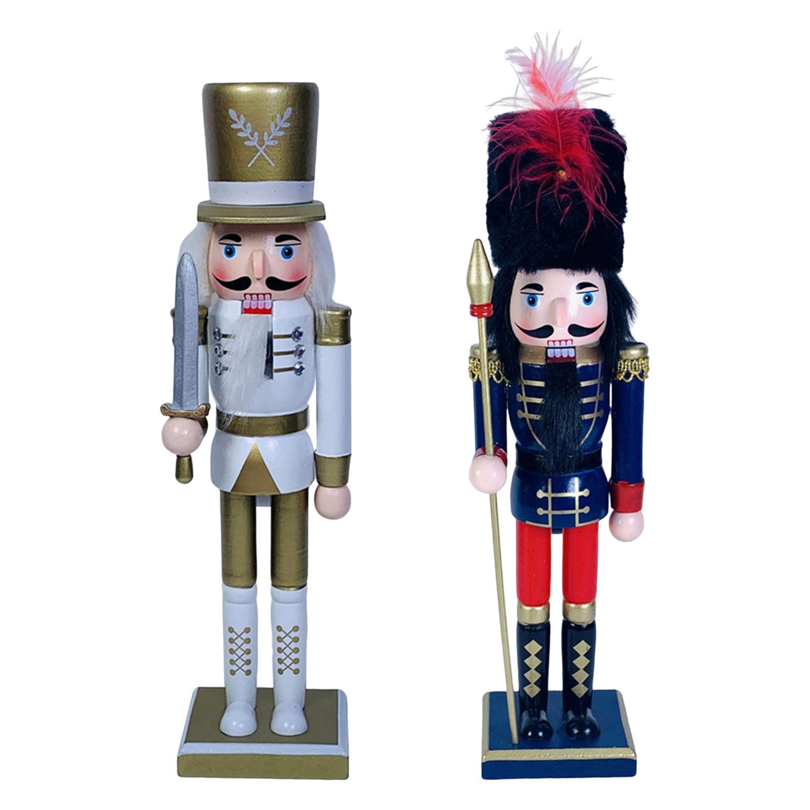 Click here for Jifeng 2pcs 30cm Nutcracker Figures Handmade Nutcr... prices