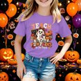 Ulitacool Child Girl'S Tops Short Sleeve Hallowmas Round Neck Cartoon ...