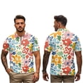 Aplkyhs Matching Golf Shirts for Couple Cartoon Flowers Lightweight Men ...