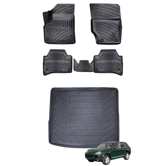 Car Floor Mats + Cargo Liner (Full SET) Compatible for Honda CR-V USA ...
