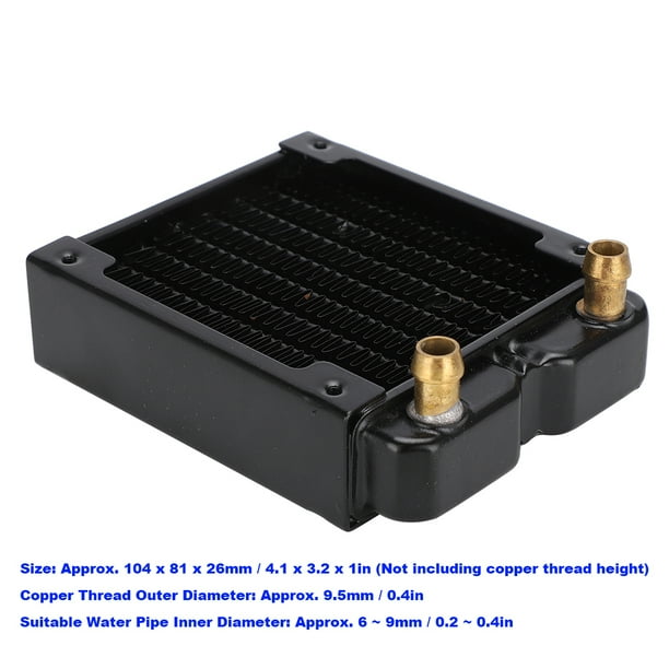Water Cooling Radiator, G1/4 Water Cooling Radiator Copper Liquid Cold ...