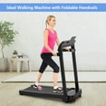 Costway Ultra-thin Lightweight Folding Treadmill Installation-free ...