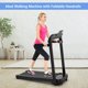Costway Ultra-thin Lightweight Folding Treadmill Installation-free ...