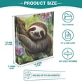 ALAZA Cute Sloth on Tree Hardcover 3 Ring Binder 1.5" D-Rings with ...