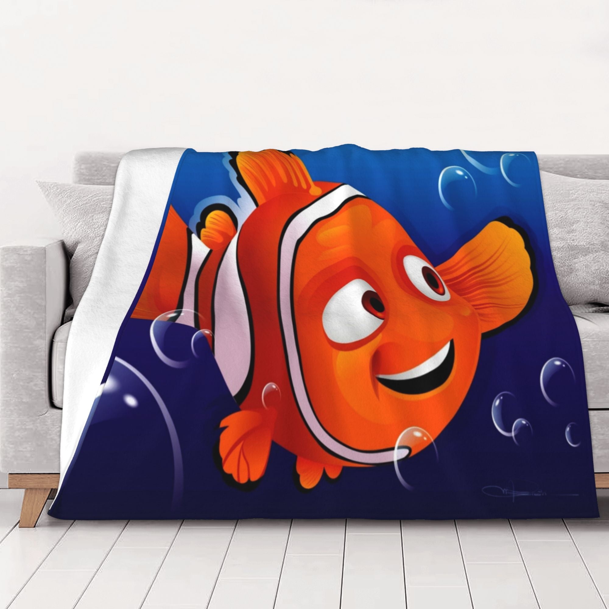 Manta de Buscando a Nemo, decoración de habitación, mantas de franela ...