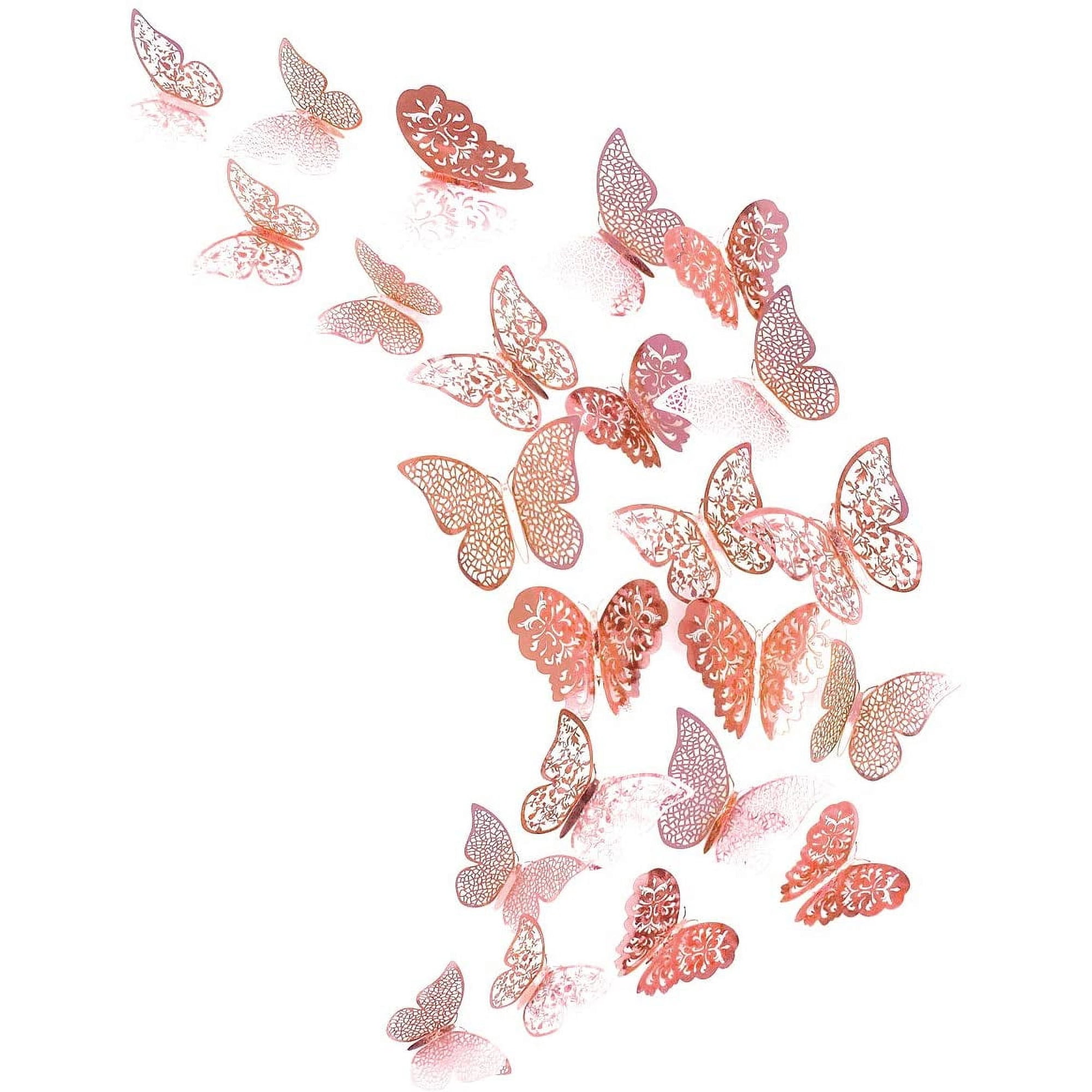 Click here for Bamaia Rose Gold Butterfly Decorations Stickers 3d... prices