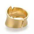 Alloy Chunky Twist Wide Cuff Bangle Hinged Open Bangle for Women Matte ...