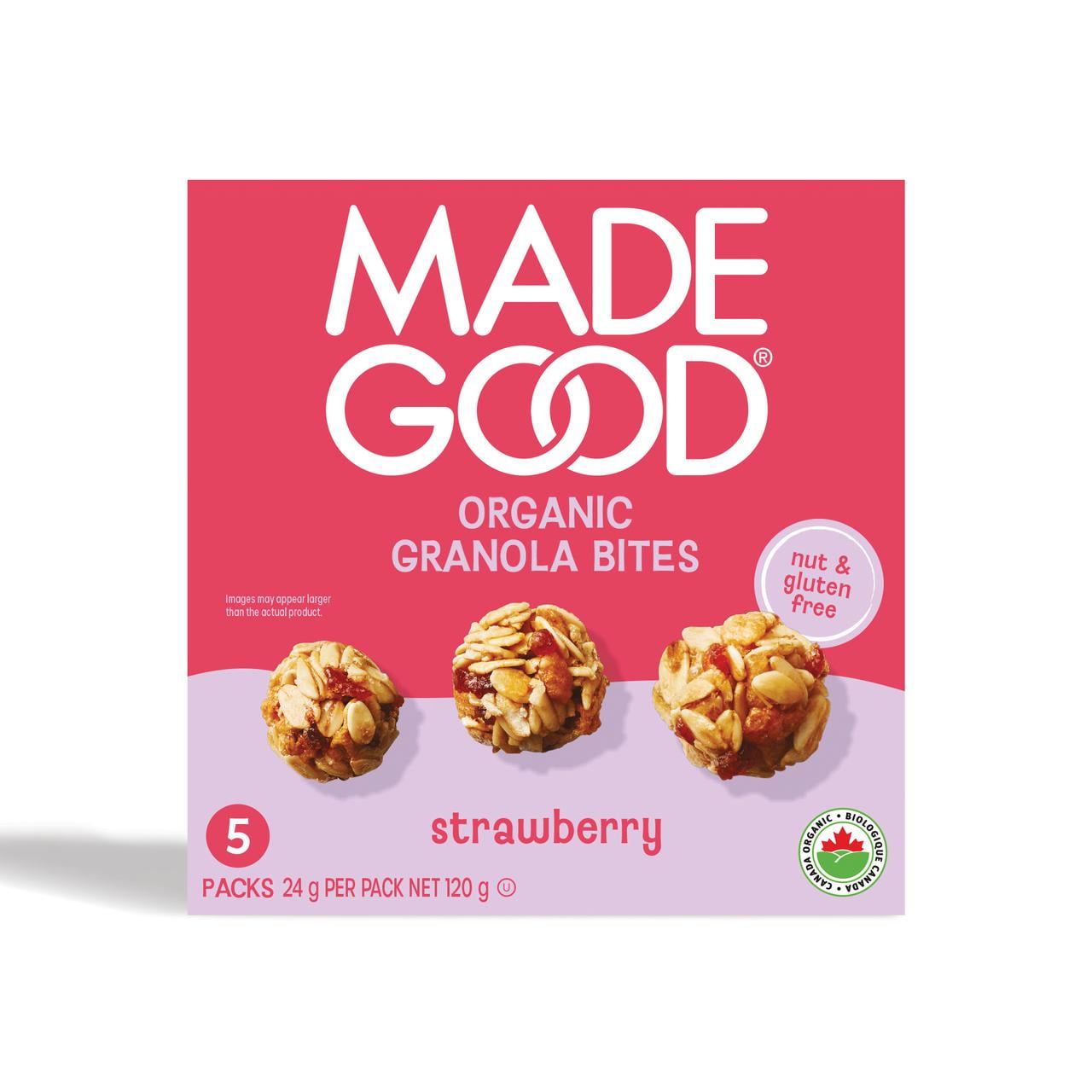 Click here for Madegood Strawberry Granola Minis 5pk 120 G prices