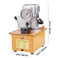 10000 PSI 750W 110V 8L Capacity, Single Acting Manual Valve, Electric ...