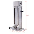 15LB/7L Vertical Stainless Steel Sausage Stuffer Maker, Dual Speed ...