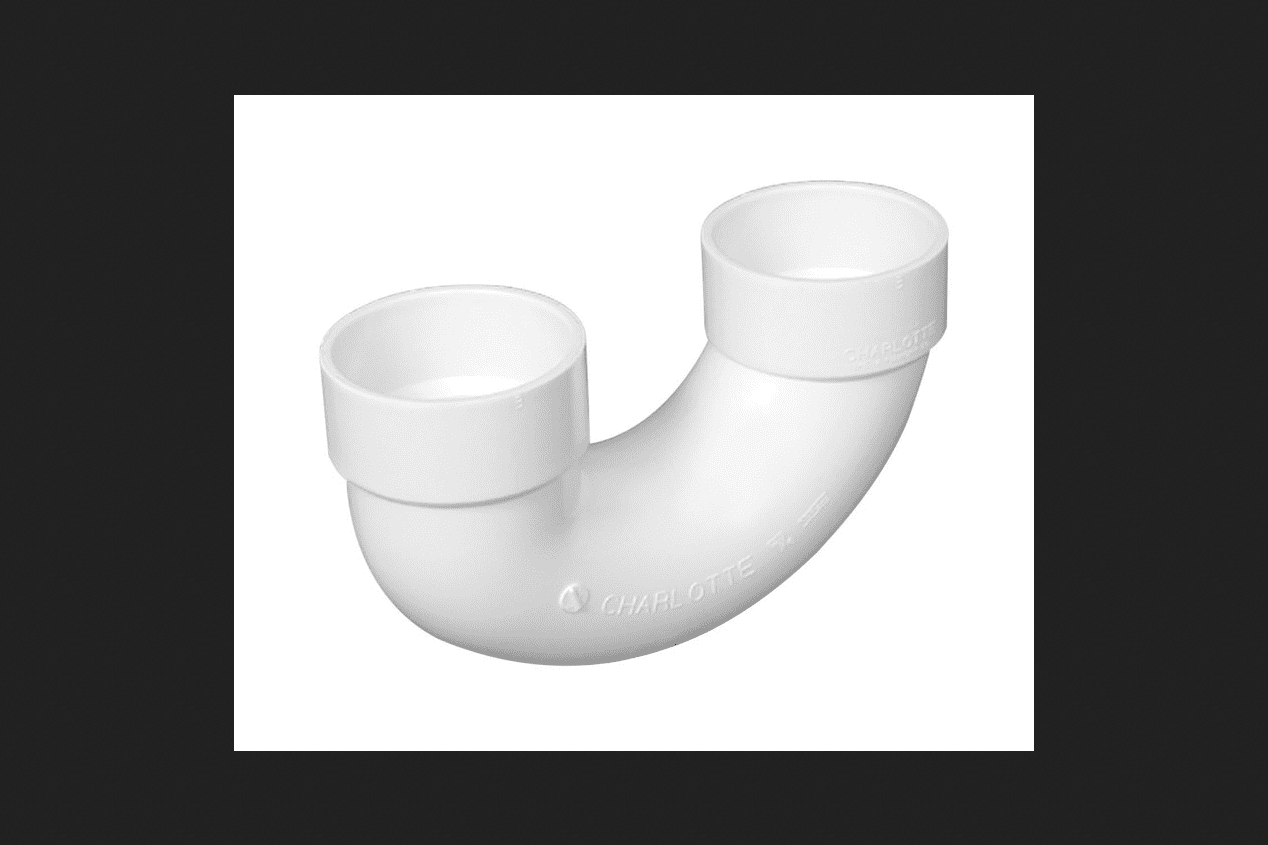 Charlotte Pipe PVC/DWV Return Bend 3 in. H x 3 in. H - Walmart.com ...