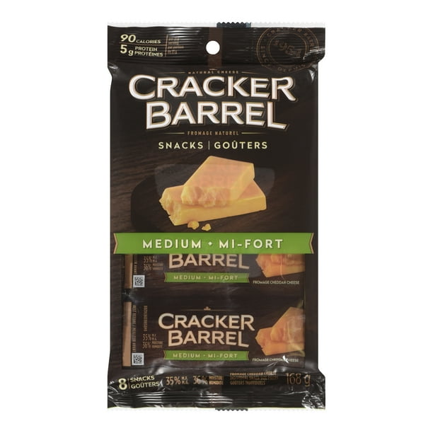 Cracker Barrel Portion Snack Marble Cheddar Cheese - Walmart.ca