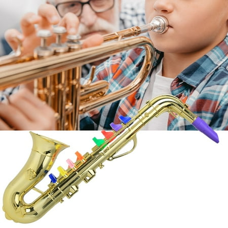 Ccdes Plastic Children Saxophone Toy Mini Saxophone Sax Children ...