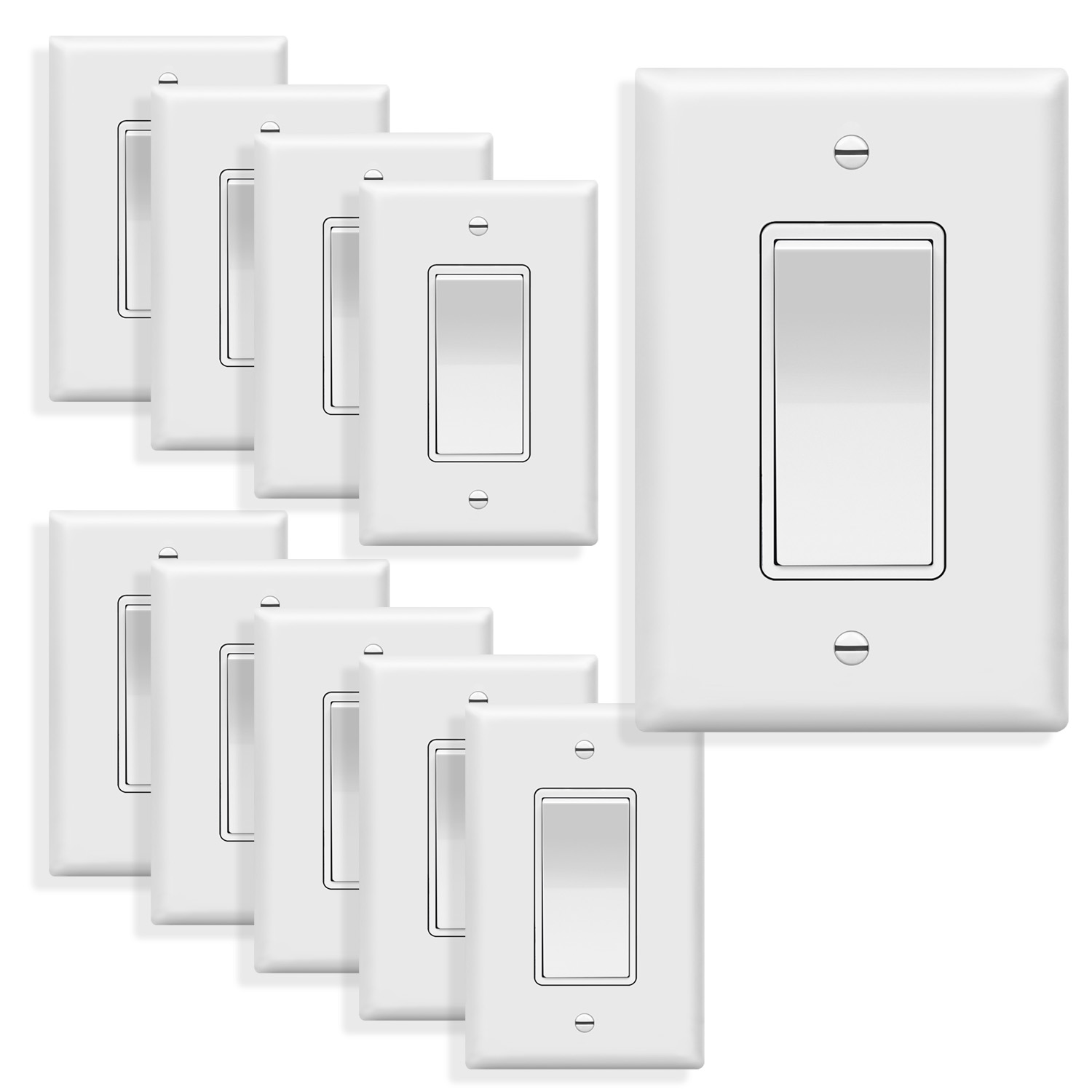 Carlon 1-Gang PVC Molded Wall Switch Box B122AUPC - Walmart.com