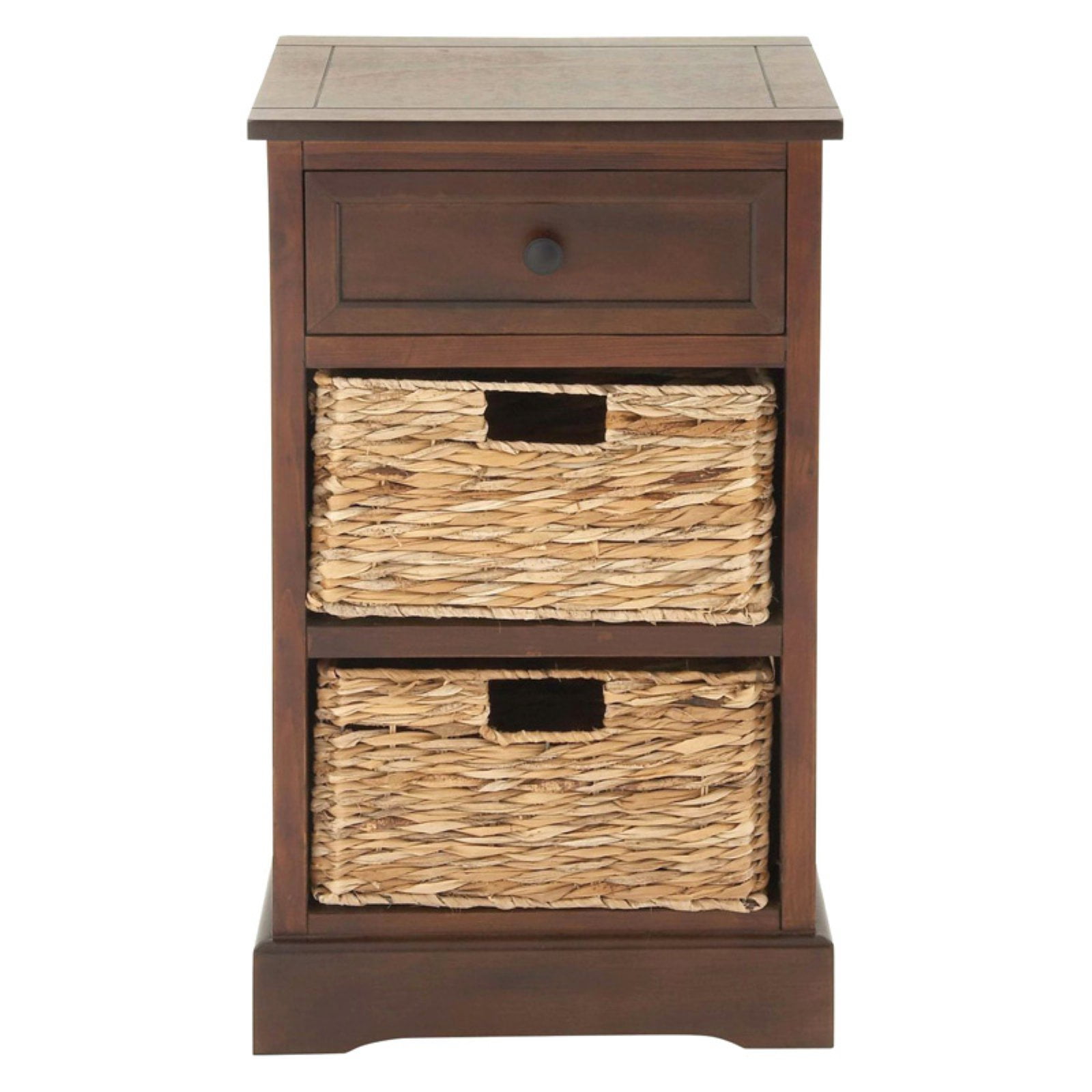 Decmode Traditional 28 X 16 Inch Three-Drawer Wooden Side Chest With ...