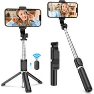 onn Wireless Selfie Stick with Smartphone Cradle, GoPro Mount and ...