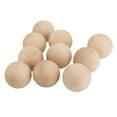 KOHAND 25 Pack 2 inch Round Wooden Balls, Natural Small Wood Craft ...