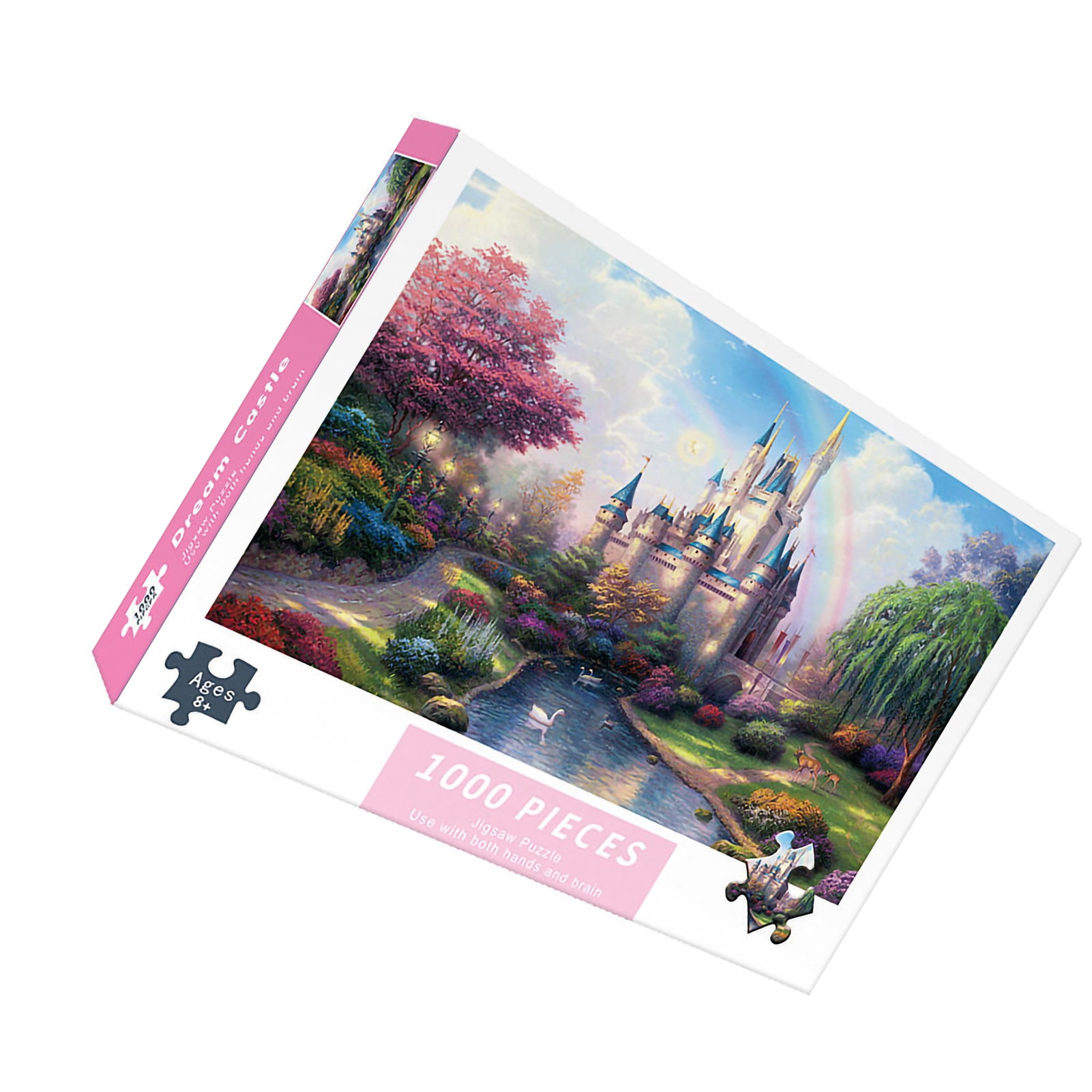 Rompecabezas de paisajes de dibujos animados, rompecabezas de 1000 ...