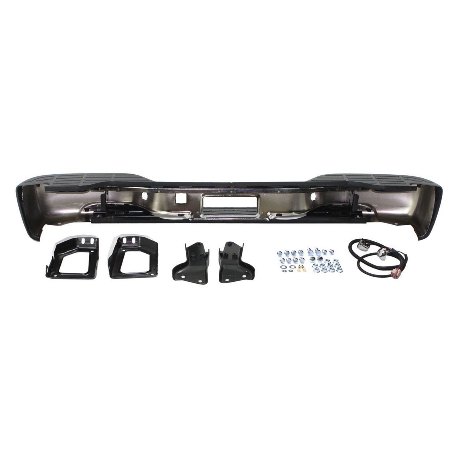 Complete Chrome Rear Bumper For Suburban Tahoe Yukon - Walmart.com