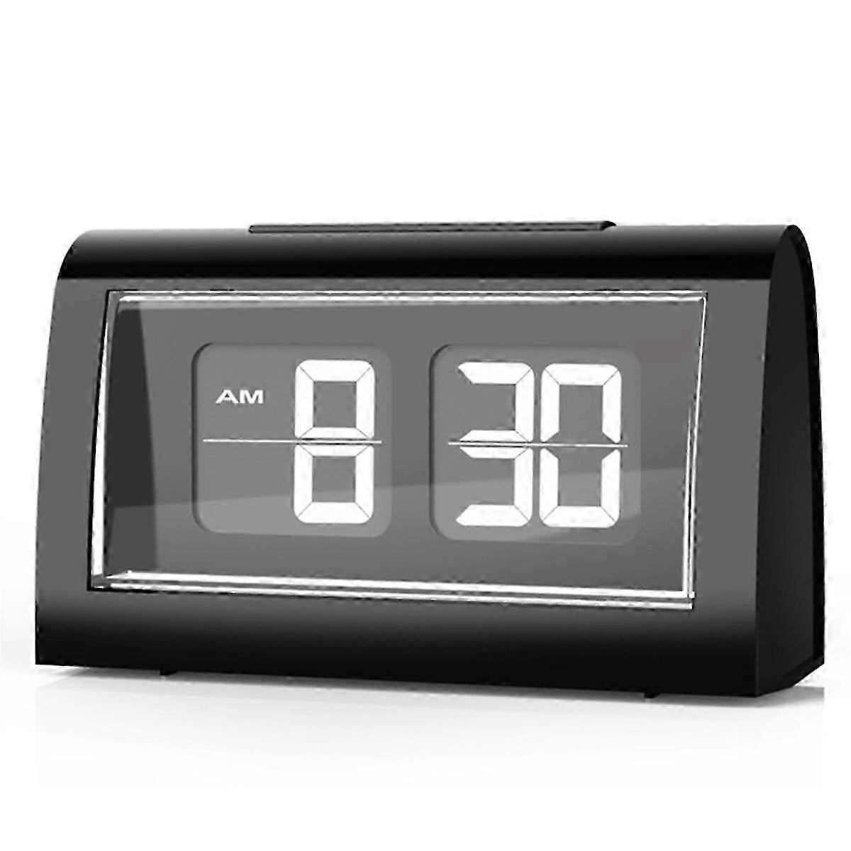 Desk Clock Large Digital Battery Powered Decorative Flip Digital Alarm ...