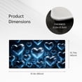 LIVEKEY XXL Mouse Pad 80x40cm Non Slip Stitched Edges Durable Easy ...