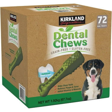 Kirkland Signature Grain-Free Dental Chews Dog Treats, 72 Ct - Walmart.com