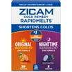 ZICAM RapidMelts Original + Nighttime Homeopathic Zinc Tablets for Cold ...
