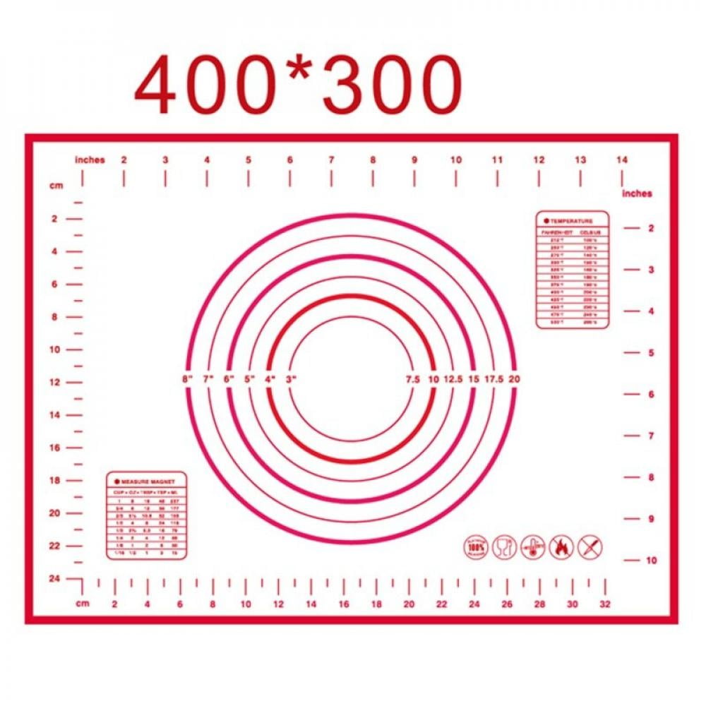 Large Silicone Pastry Mat Extra Thick Non Stick Baking Mat with ...