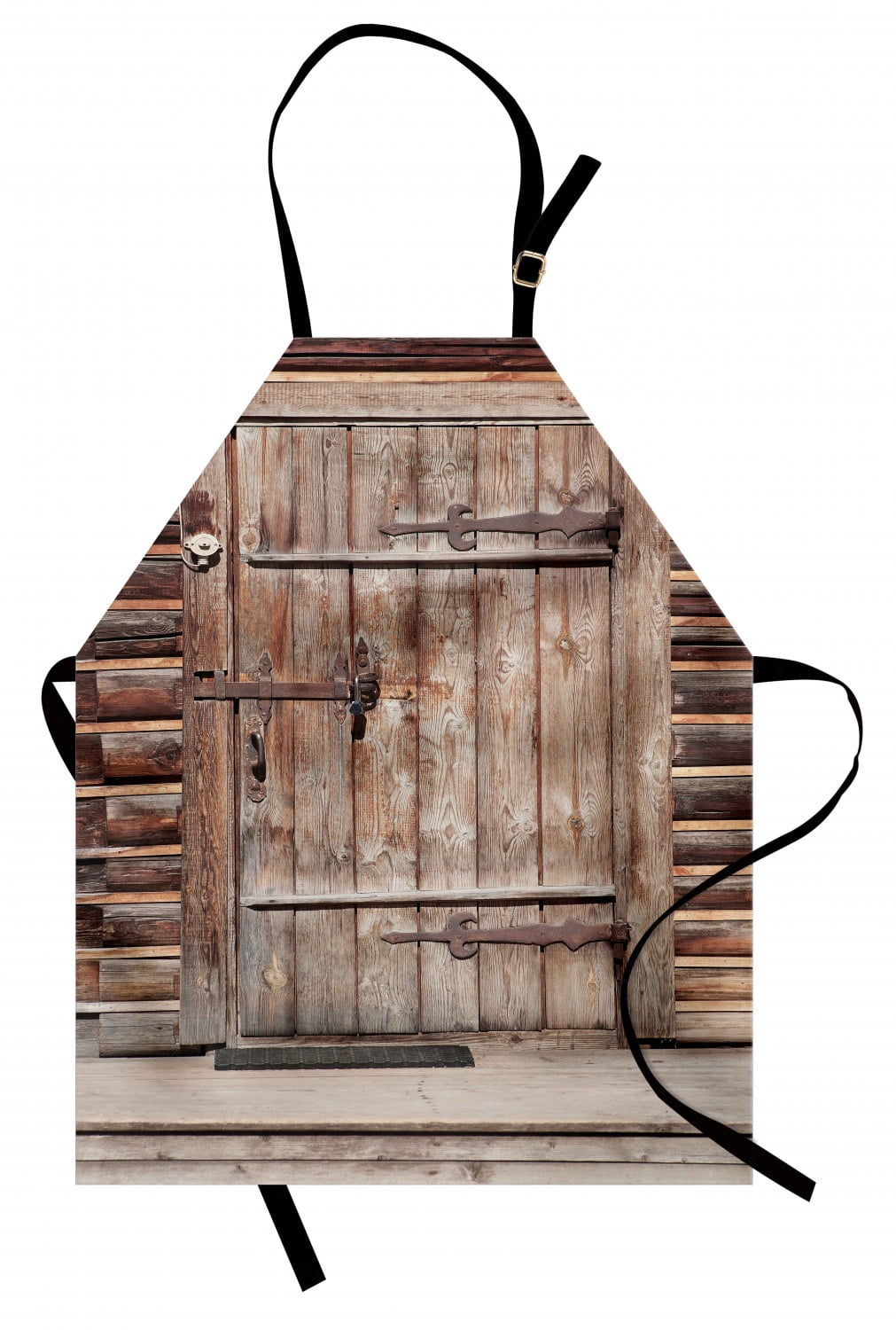 Rustic Apron Timber Rustic Door in Wall of An Old Log House Ancient ...