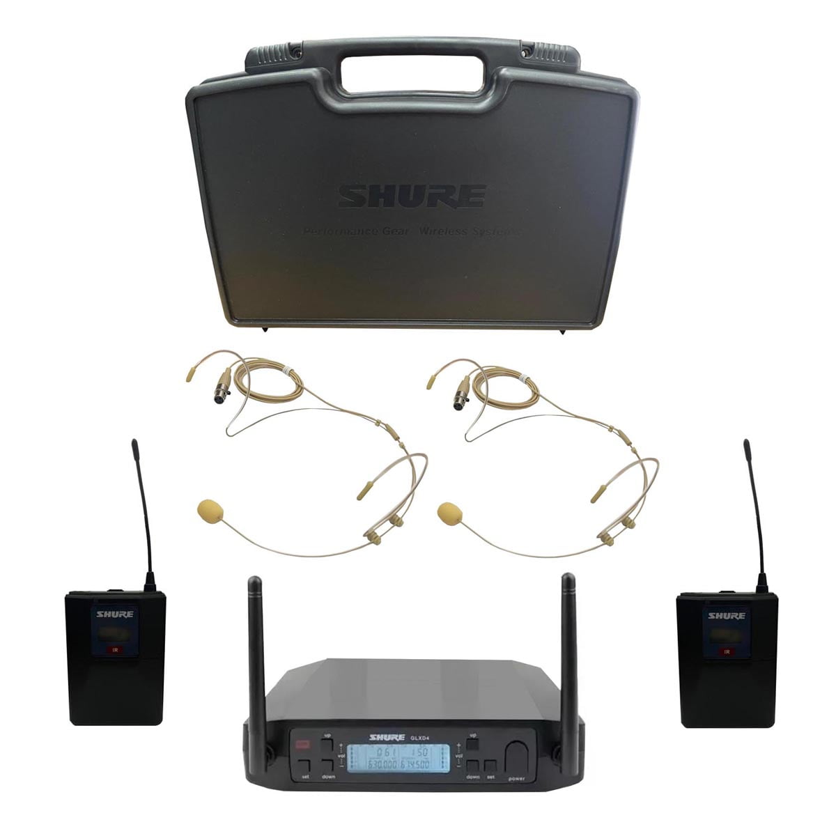 Micrófonos Inalambricos De Diadema Shure GLXD4 Beige | Walmart en línea