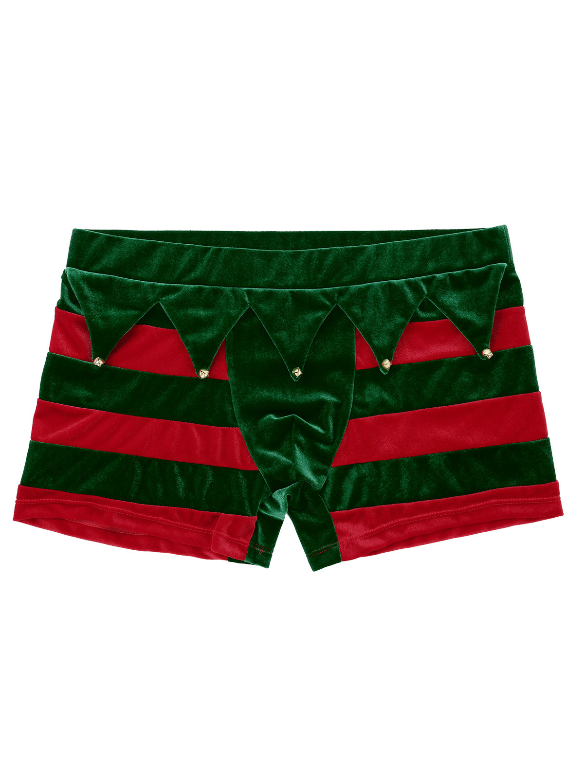 renvena Men's Velvet Christmas Holiday Fancy Cosplay Costume Boxer ...