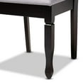 Baxton Studio Reneau Fabric and Wood Dining Chairs in Gray and Brown ...