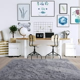 Junovo Comfy Shaggy Plush Area Rug, 5'x8', for Bedroom, Living Room ...