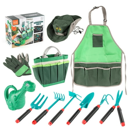 wolftale 11 Pieces Kids Gardening Tool Set Interactive Garden Weeding ...
