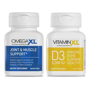 Free Shipping! OmegaXL Green-Lipped Mussel Oil Supplement 60 Softgels ...